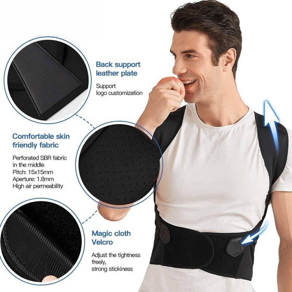 alwaysdwellTM - Adjustable Back Posture Belt Office Home Gym Unisex-BU