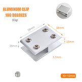 Space Aluminum Glass Clip – alwaysdwell