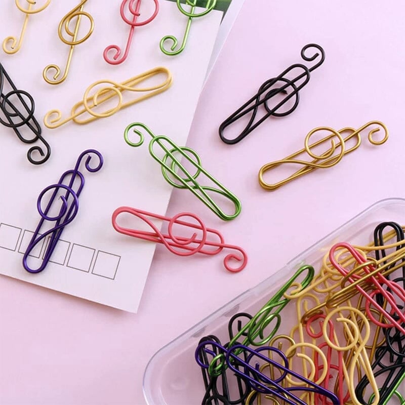 alwaysdwellTM - Music Multicoloured Metal Paper Clips