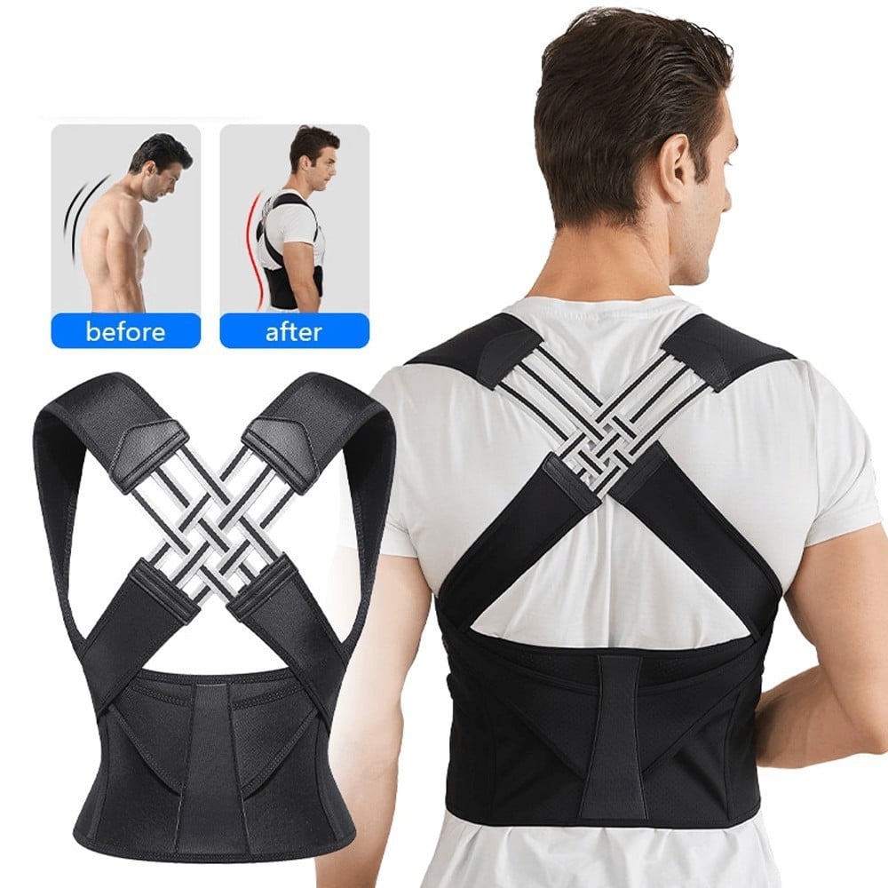 alwaysdwellTM - Adjustable Back Posture Belt Office Home Gym Unisex-BU