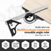 Multifunctional Combination of Movable Angle Ruler Set – alwaysdwell